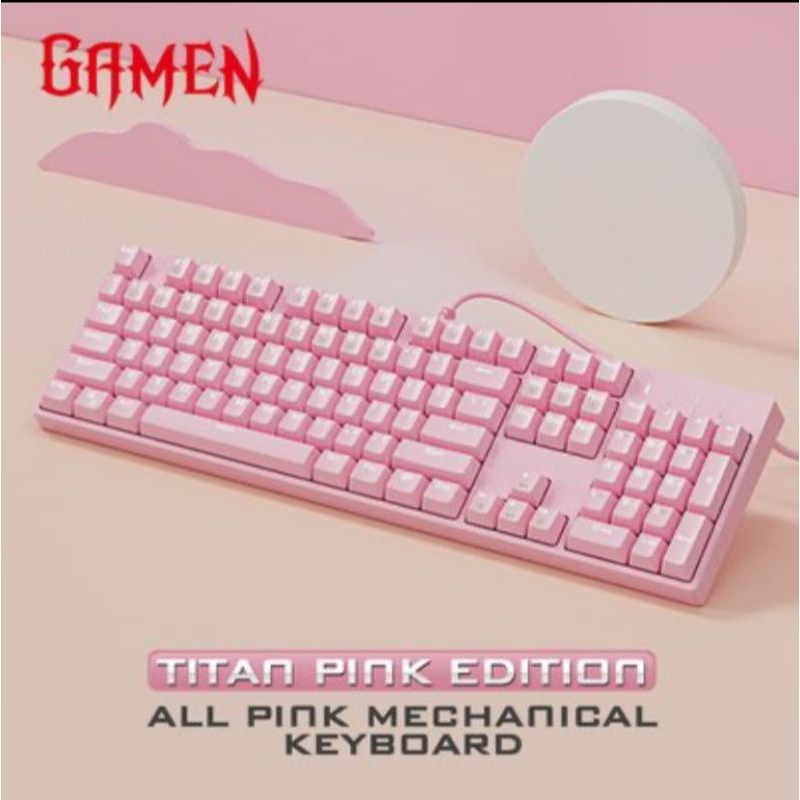 Jual GAMEN Titan Keyboard Mechanical Pluggable Switch Gaming Keyboard ...