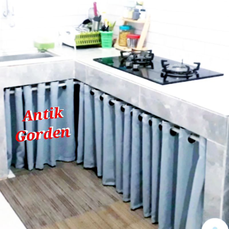 Jual Gorden kolong dapur/tutup kolong dapur minimalis | Shopee Indonesia