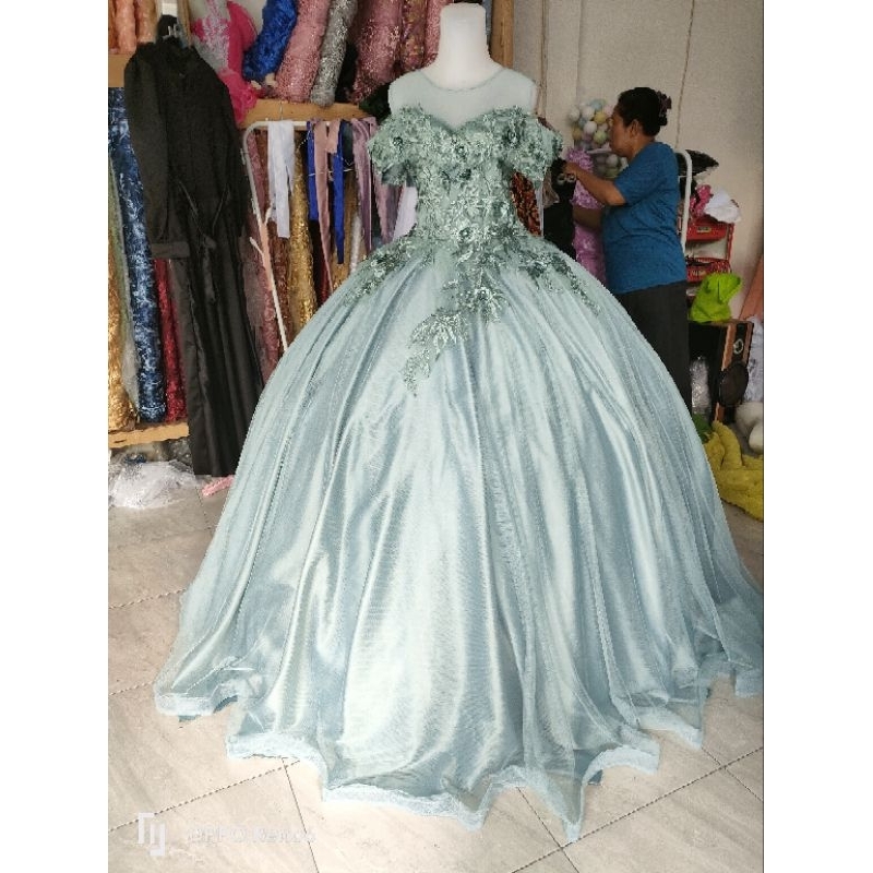Jual gaun pengantin Sabrina | Shopee Indonesia