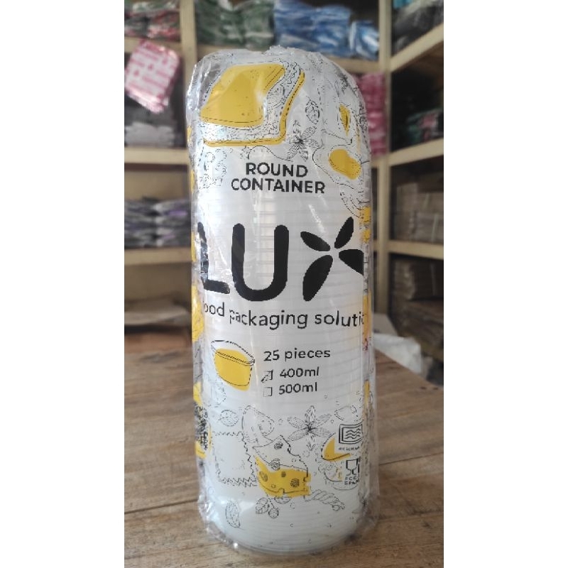 Jual LUX Round Container 400ml / Bowl (isi 25pcs) | Shopee Indonesia