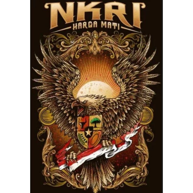 Jual Poster cetak, NKRI harga mati, lukisqn cetak GARUDA NKRI untuk ...