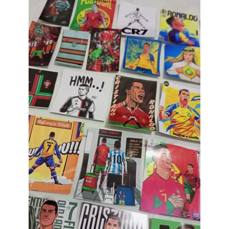 Jual Stiker Pack Merchandise Cristiano Ronaldo Al Nasr Juventus Madrid ...