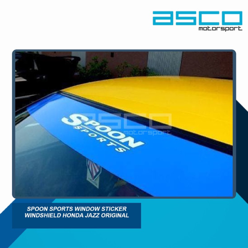 Jual Spoon Sports Window Sticker Windshield HONDA JAZZ ORIGINAL ...