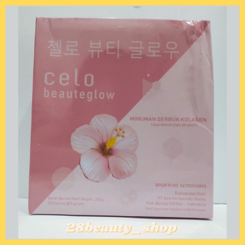Jual CELO BEAUTEGLOW COLLAGENCELO BEAUTYGLOW COLLAGEN BPOM 1 BOX ( 14 ...