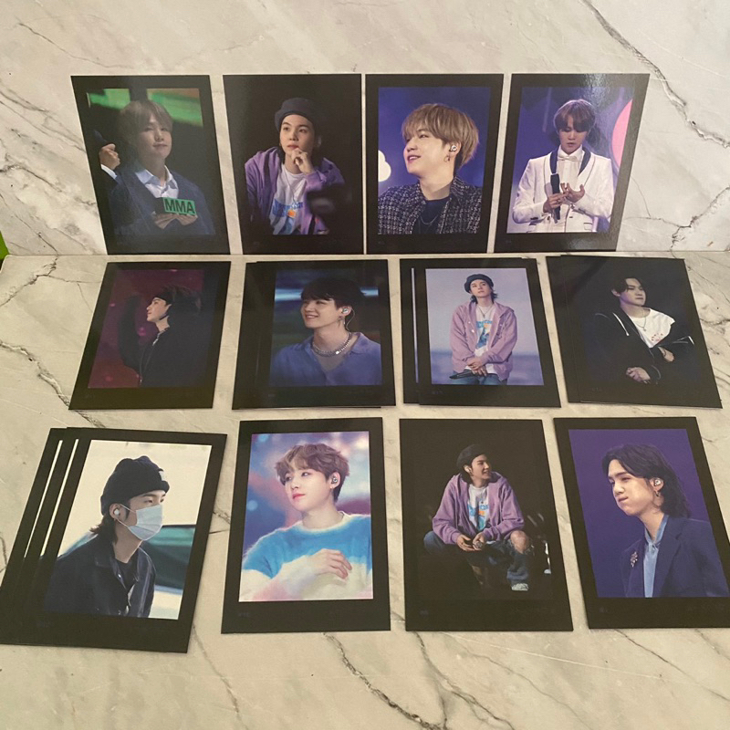 Jual bts suga yoongi trading card mpc mini photocard pc fansite ...