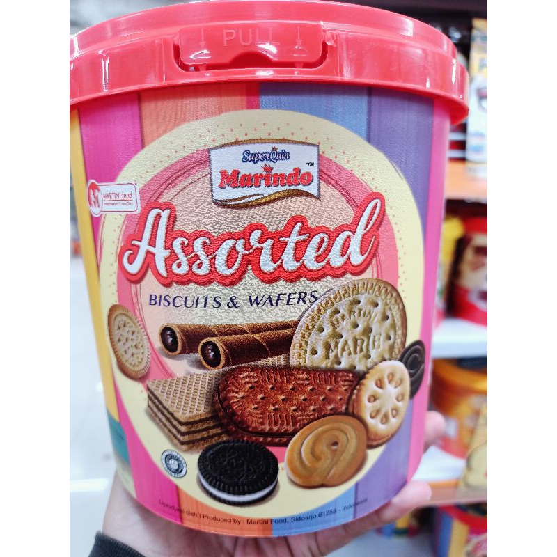 Jual Marindo assorted biscuits &wafer 350g | Shopee Indonesia