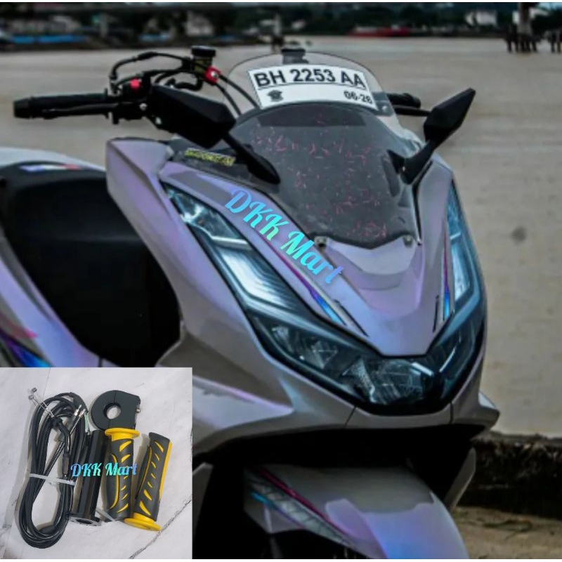 Jual TERBARU VARIASI HONDA PCX GASPONTAN GAS SPONTAN AKTIF 2 KABEL PLUS ...