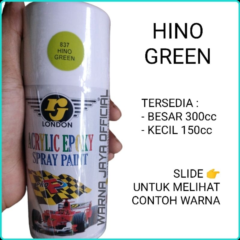 Jual HIJAU HINO - Cat Kaleng Semprot Pilok Pilox Pylox Piloc RJ London ...