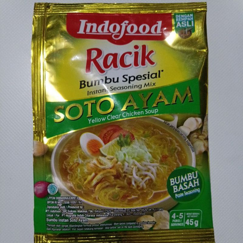 Jual BUMBU INSTAN INDOFOOD RACIK SOTO AYAM 45g BUMBU SACHET BUMBU DAPUR ...