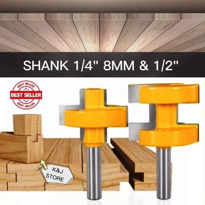 Jual Set 2pcs Mata Profil Sambung Kayu Tongue & Groove Tenon Mortise T ...