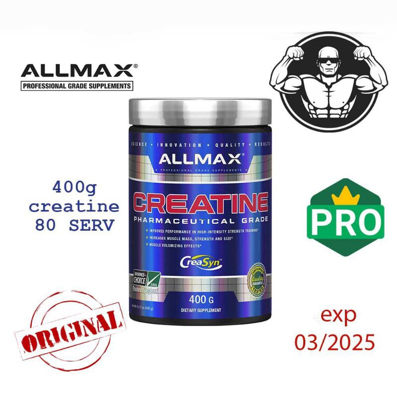 Jual AllMax Nutrition Micronized Creatine Monohydrate 400g | Shopee ...