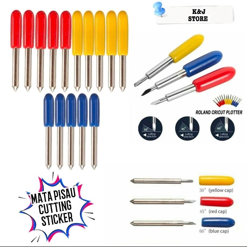 Jual Mata Pisau Cutting Sticker, Jarum Cutting Stiker Roland, Jinka, Teneth, Redsail, Copam, GCC ...
