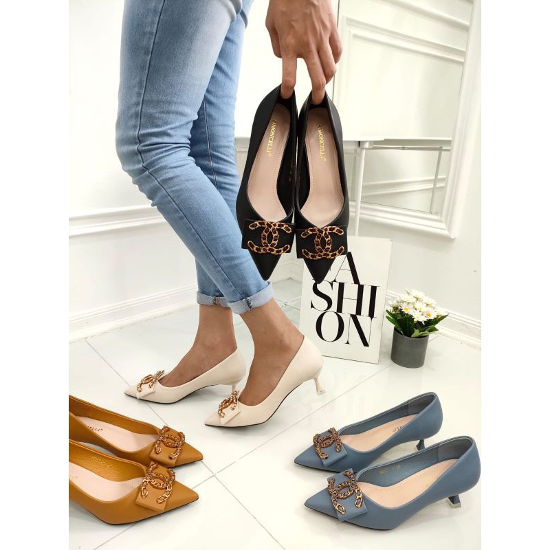Jual Simoncelli Sepatu Wanita Heels 5 Cm Mutiara Import Polos Sepatu ...