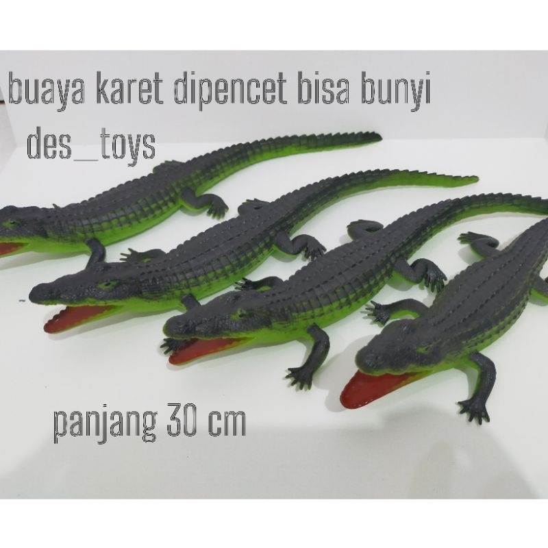Jual Mainan anak buaya karet bisa bunyi mainan prank | Shopee Indonesia