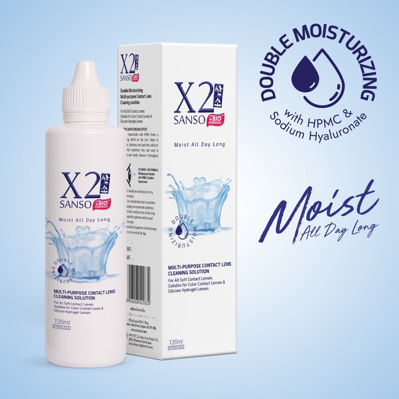 Jual (GROSIR 18.000) Air Softlens X2 Sanso 120ml / Cairan Softlens X2 ...