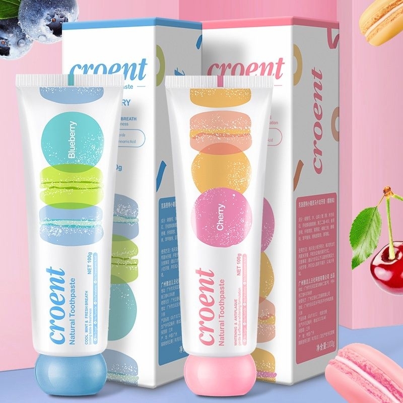 Jual CROENT Pasta Gigi Macaron Cherry Blueberry Lime Peach / Korean ...