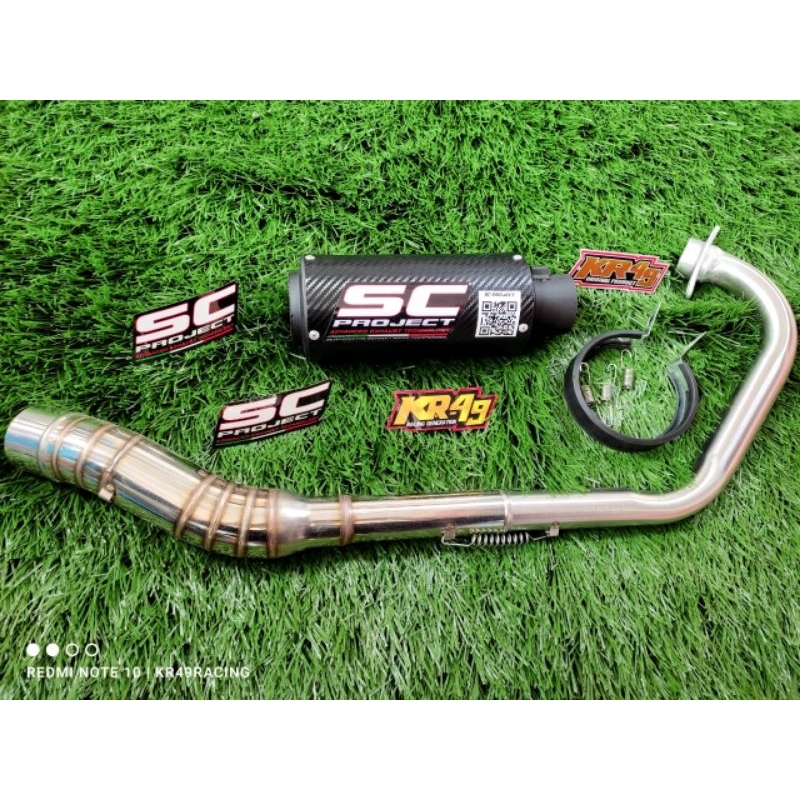 Jual KNALPOT RACING SC PROJECT UNTUK VIXION CBR R15 SATRIA FU SONIC ...
