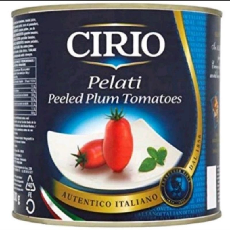 Jual Cirio Pelati Peeled Plum Tomato 2,5 Kg | Shopee Indonesia