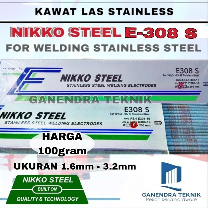 Jual Kawat las stainless Nikko E 308S E 308S 1,6mm - 2mm 100 GRAM ...