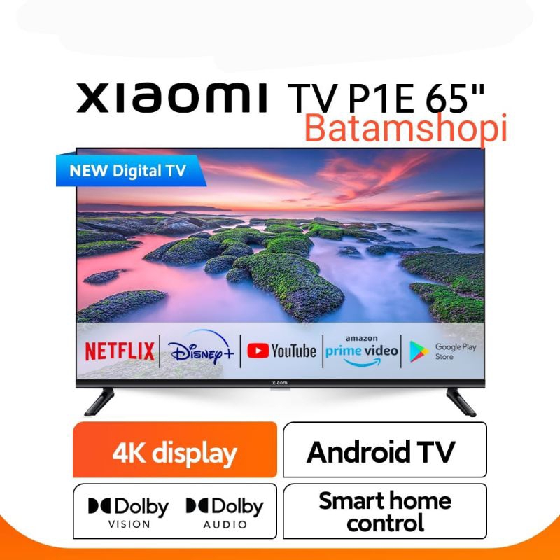 Jual xiaomi mi tv android tv uhd 4k 65 inch PIE teknologi MEMC tampilan ...