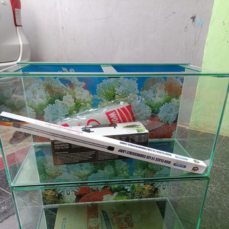 Jual Aquarium 60x30x30 paket | Shopee Indonesia