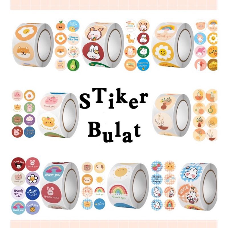 Jual [500pcs] Sticker Thank You/ Stiker Label Segel/ Sticker Ucapan ...