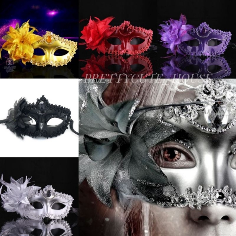 Jual Topeng Pesta Masquerade Party Mask Topeng Pria / Topeng Wanita | Shopee Indonesia