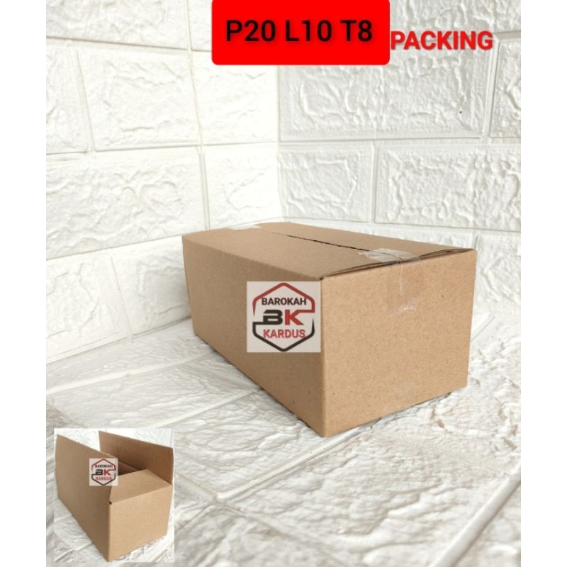 Jual Kardus 20x10x8 Cm / Kardus Box Packing Polos Tebal Premium ...