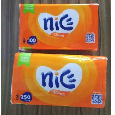 Jual Tissue Tisu Nice 180 sheets/ 250 sheets 2 ply | Shopee Indonesia