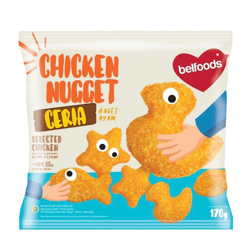 Jual Chicken Nuget Ceria 170 Gram Belfoods Promo Shopee Indonesia