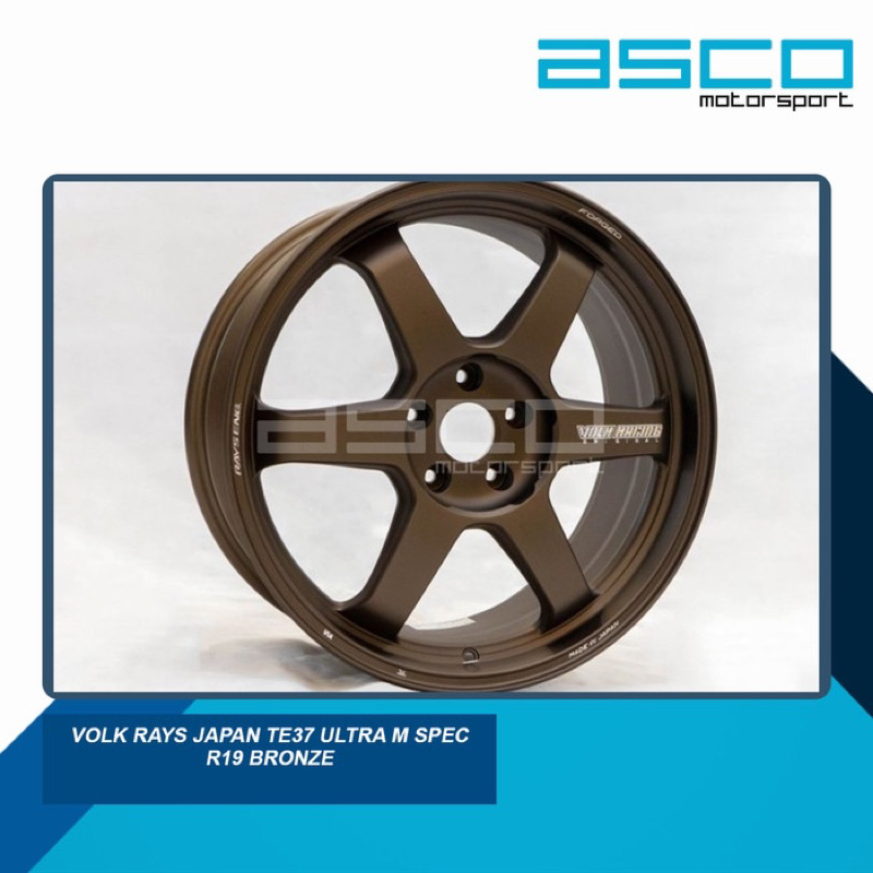 Jual Volk Rays Japan TE37 Ultra M Spec R19 Bronze Pcd 5x112 | Shopee Indonesia
