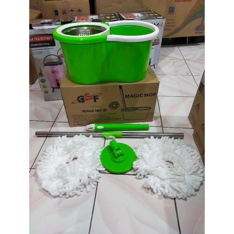 Jual Pel Putar Otomatis Spin Mop Stainless Alat Pel Putar Otomatis ...