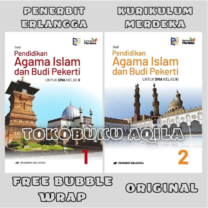 Jual Buku Pendidikan Agama Islam Kelas 1 2 / 10 11 SMA Erlangga ...