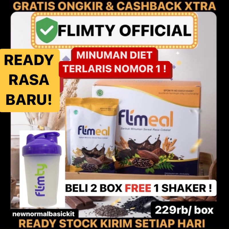 Jual FLIMEAL PROMO FREE SHAKER BELI 2 BOX MINUMAN SEREAL PENGGANTI ...