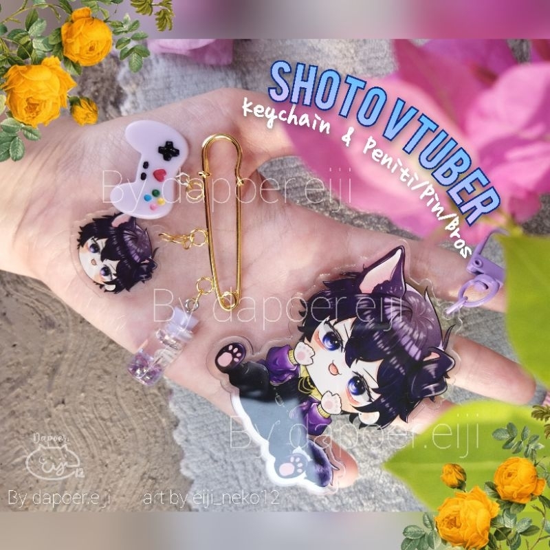 Jual [eiji] SHOTO VTUBER KEYCHAIN/GANTUNGAN KUNCI DAN PIN/BROS/PENITI ...