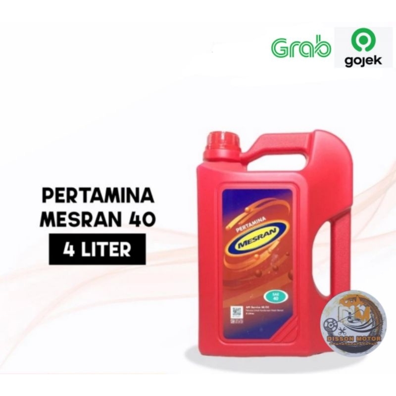 Jual Mesran 40 SAE 40 4Liter Oli Mesin Pertamina Bensin | Shopee Indonesia