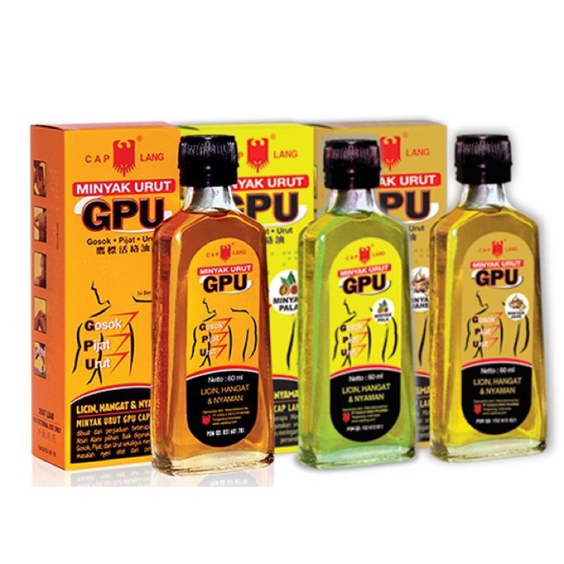 Jual Minyak Urut GPU varian Jahe, Serah, Pala, - 60ml dan 30ml / murah ...