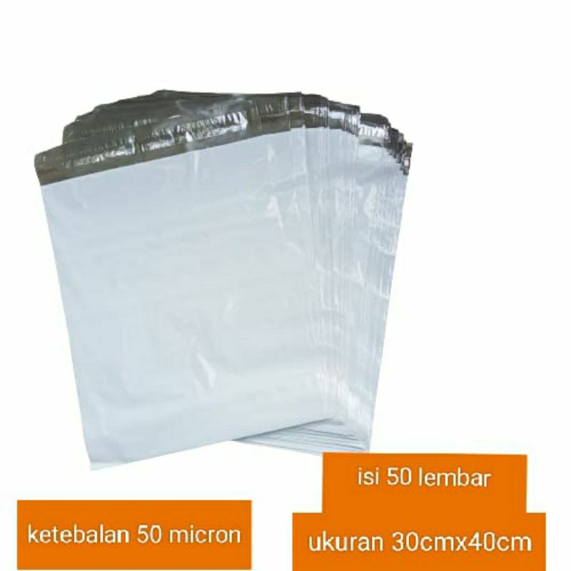 Jual PLASTIK PACKING POLYMALER PUTIH GLOSSY UKURAN 30CMX40CM | Shopee ...