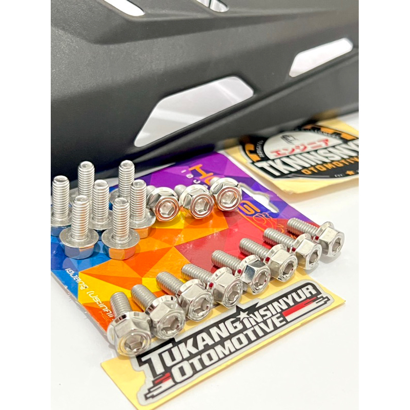 Jual Baut Stainless Heng M6x15 Tameng Knalpot Model 2 Kunci Original (2 ...