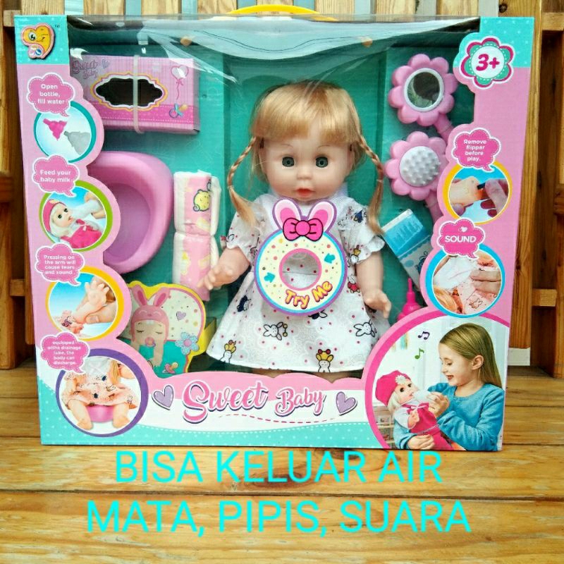 Jual Mainan Boneka Sweet Baby , Boneka Bisa Keluar Air Mata dan Pipis ...