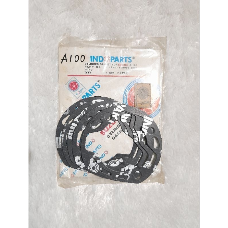 Jual Paking Gasket Perpak Cylinder Blok Block Seher Suzuki A100 Indoparts Nos | Shopee Indonesia