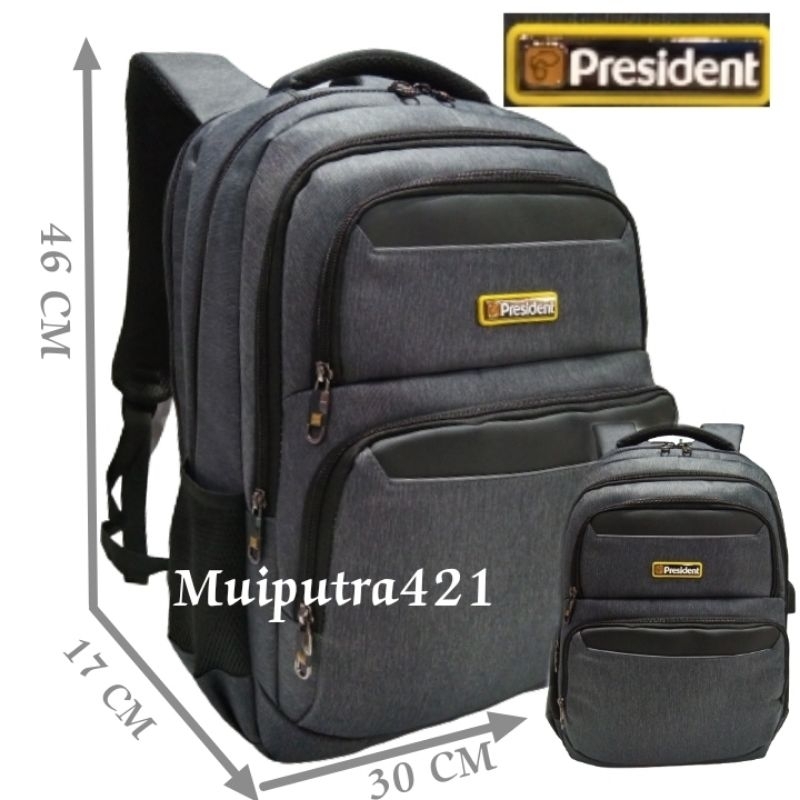 Jual Tas Ransel Laptop President/Tas Kantor Kerja Laptop President ...