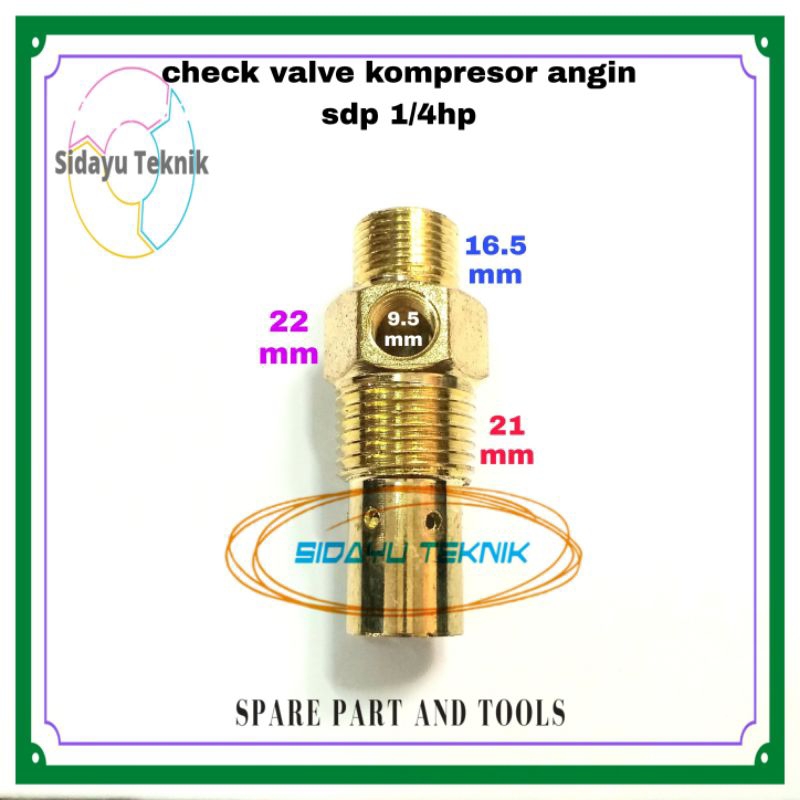 Jual Check Valve Kompresor Angin SDP 1/4HP | Shopee Indonesia