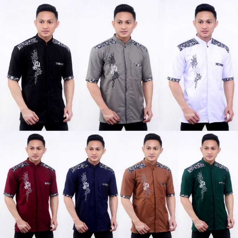 Jual Ori Aksara Batik - Baju Koko Guz Azmi Syubbanul Muslimin Lengan ...