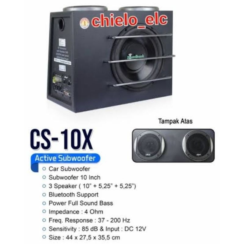 Jual SPEAKER POWER SUBWOOFER DAT CS CX 10 CS10 CS10X 10X X CX10X GARANSI AWET BAGUS TAHAN LAMA ...