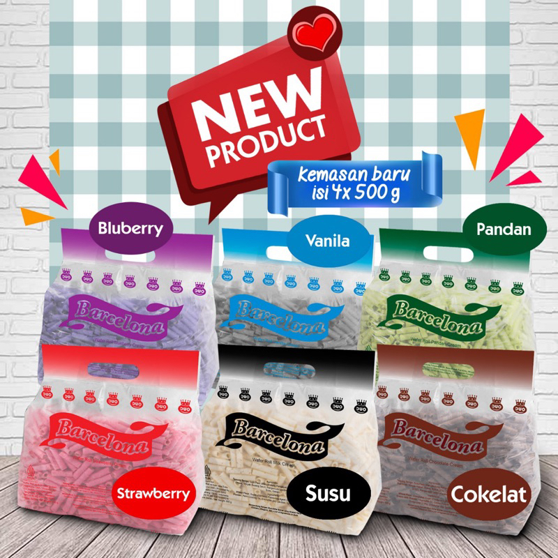 Jual ASTOR MINI BARCELONA PACKAGING 500 gr (COKLAT / VANILLA / SUSU ...