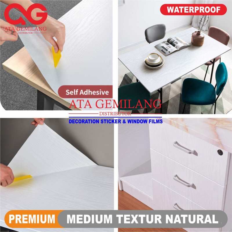 Jual Stiker Meja Kayu Wallpaper Dinding Dapur Lebar 122Cm/Stiker Pintu ...