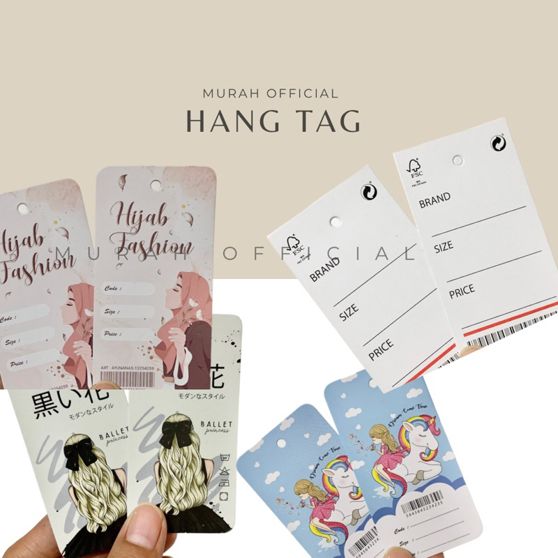 Jual SALE hang tag baju label tag baju dan tali Hang tag barcode tag ...