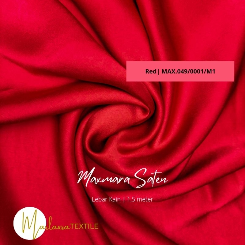 Jual KAIN PURE SILKY SATIN MXM | Red | Merah | Shopee Indonesia
