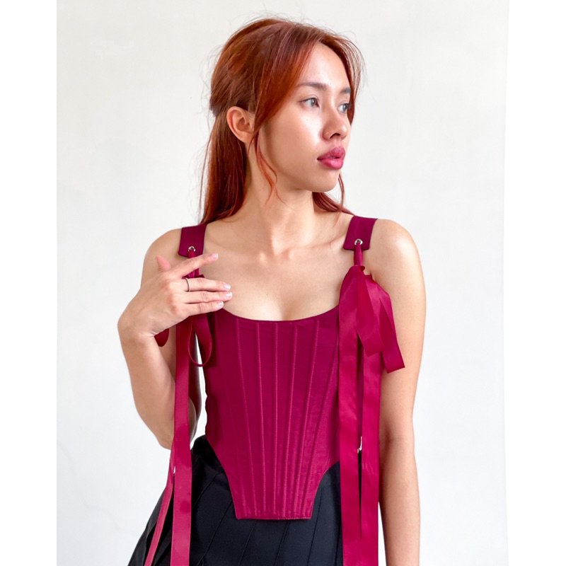 Jual Seashell Corset Top (Pre-Order) - Kanona | Shopee Indonesia